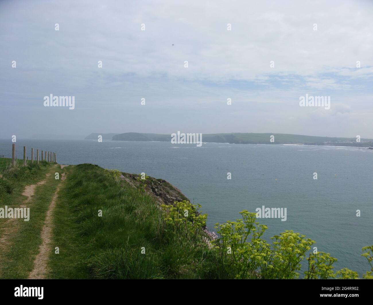 South west coast path. North Cornwall. West country. England. UK Stock ...