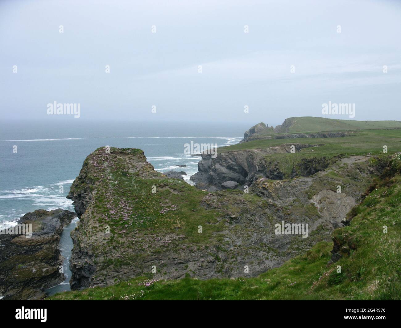 South west coast path. North Cornwall. West country. England. UK Stock ...