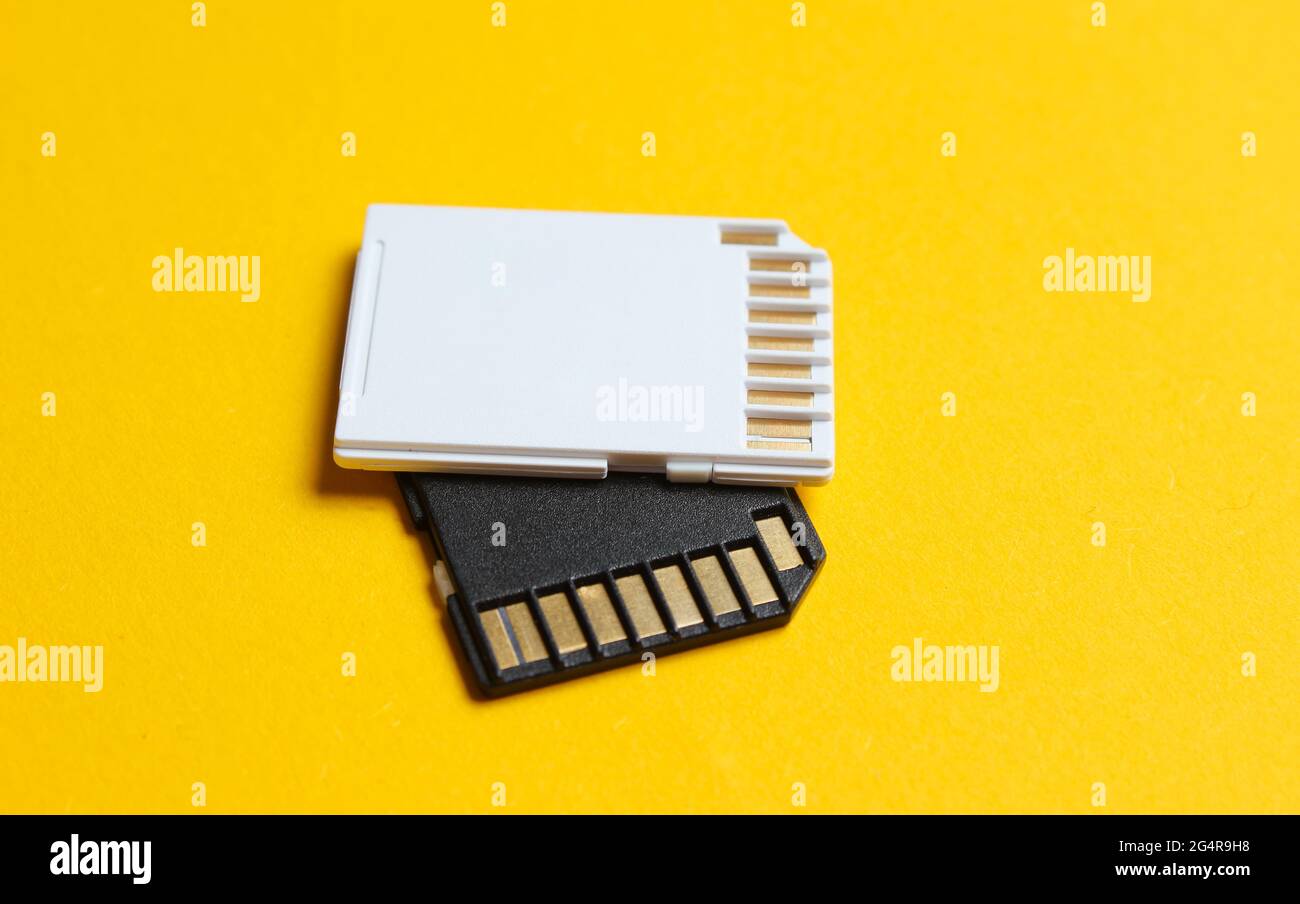 Yellow micro sd memory card hi-res stock photography and images - Alamy