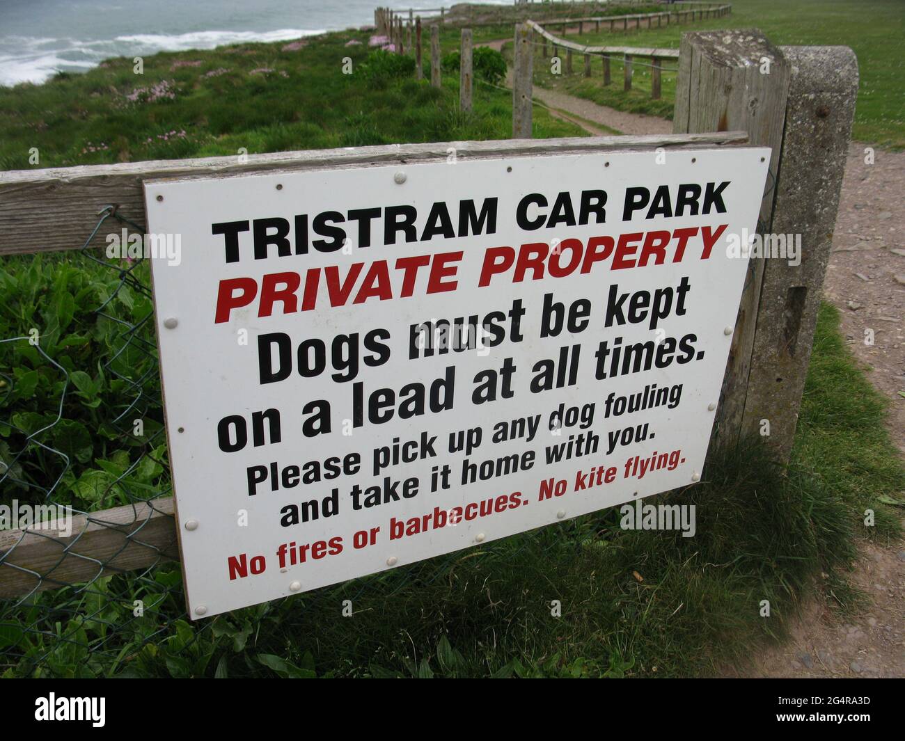 Tristram car park sign hi-res stock photography and images - Alamy