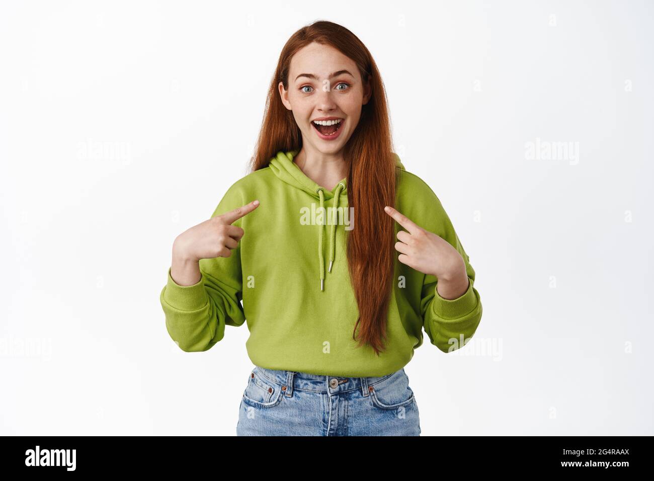 Redhead ginger girl teenager hi-res stock photography and images - Alamy