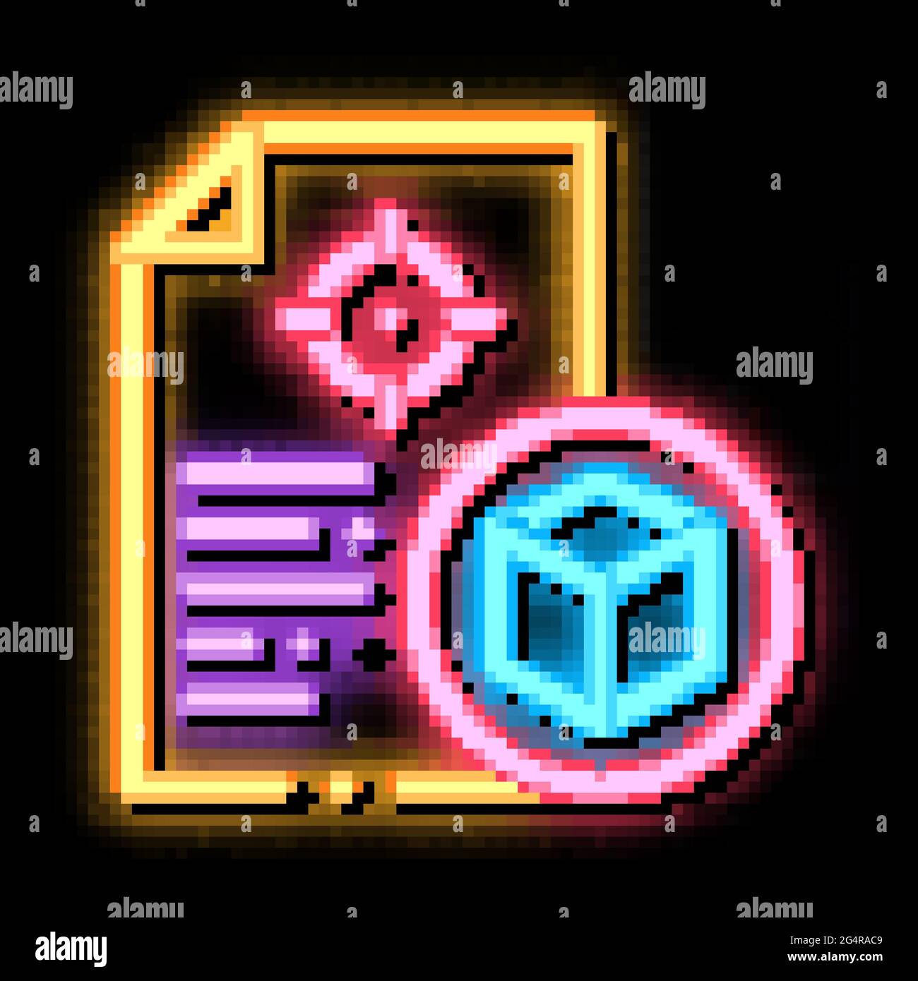 Parcel glowing neon sign hi-res stock photography and images - Alamy