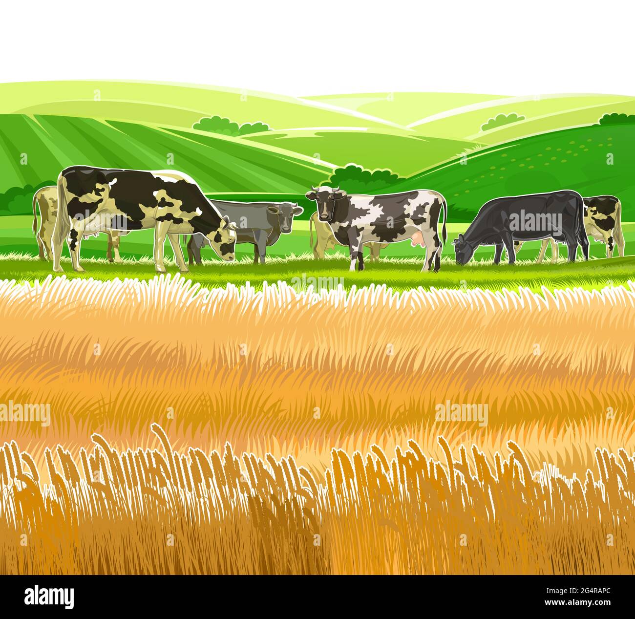 Work on the field Stock Vector Images - Alamy