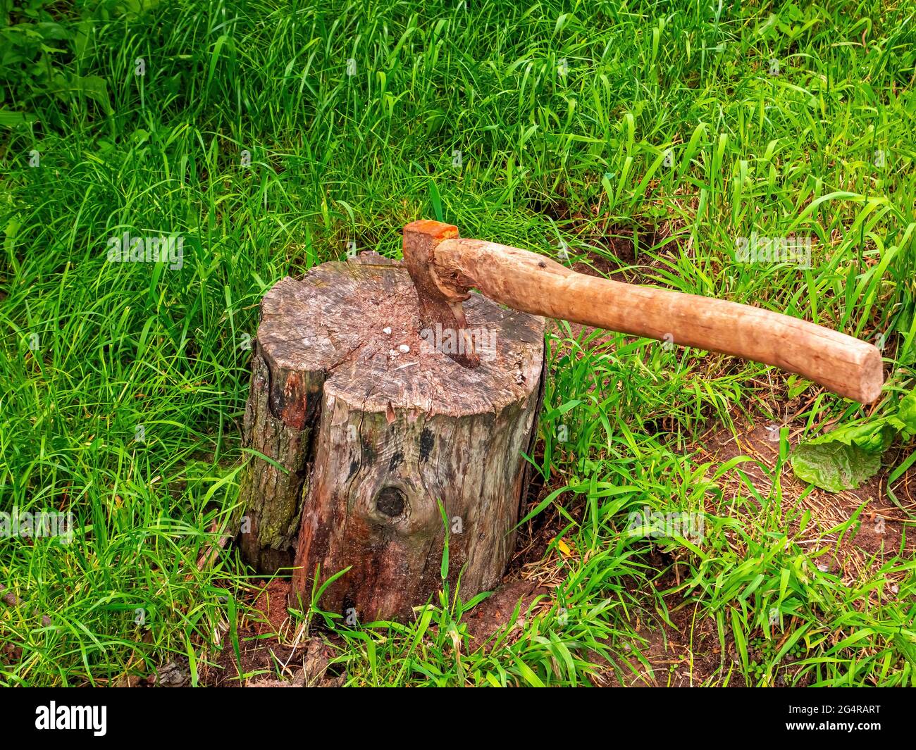 Lumberjacks axes hi-res stock photography and images - Alamy