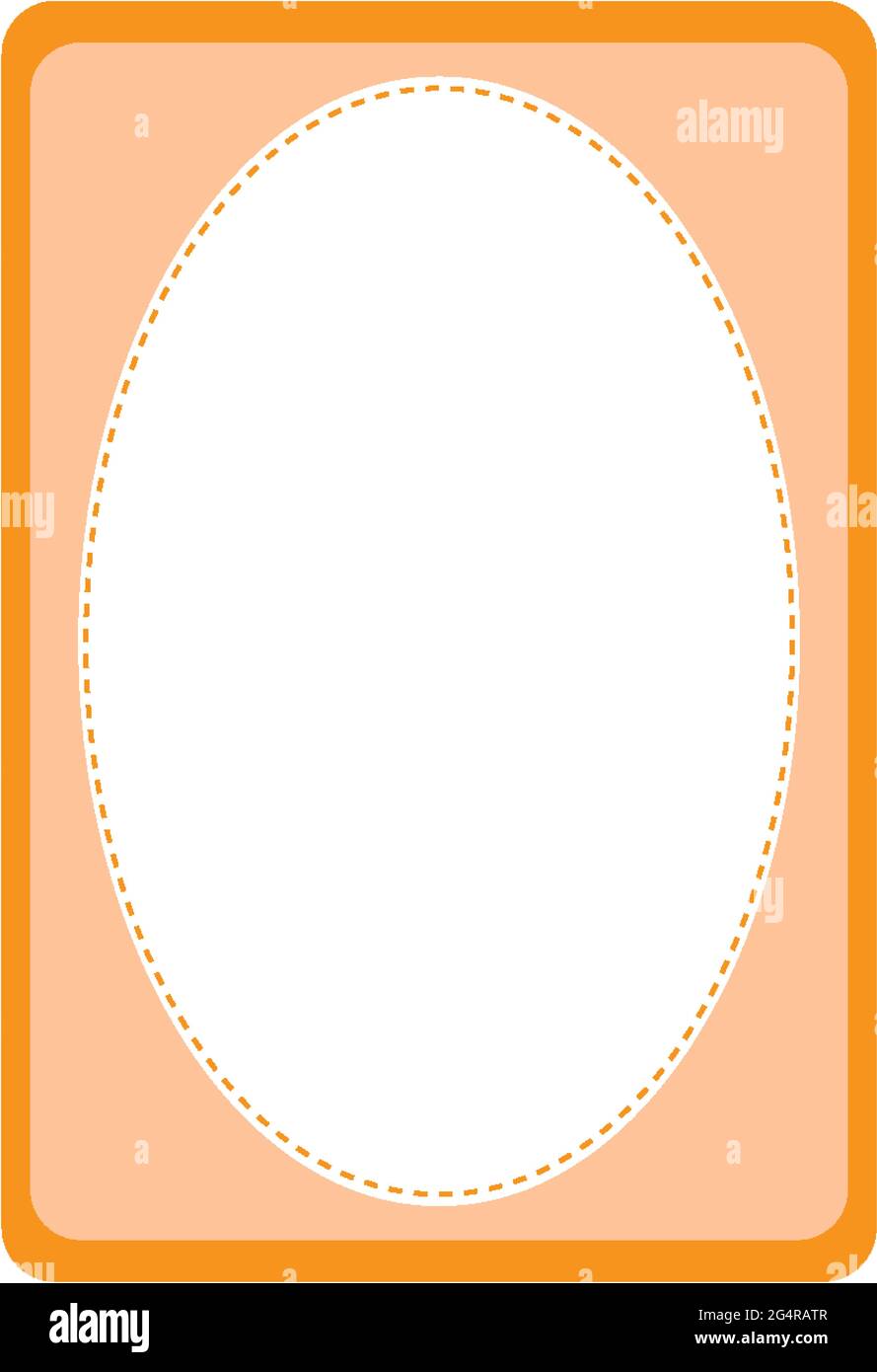Empty oval shape banner template illustration Stock Vector Image & Art ...