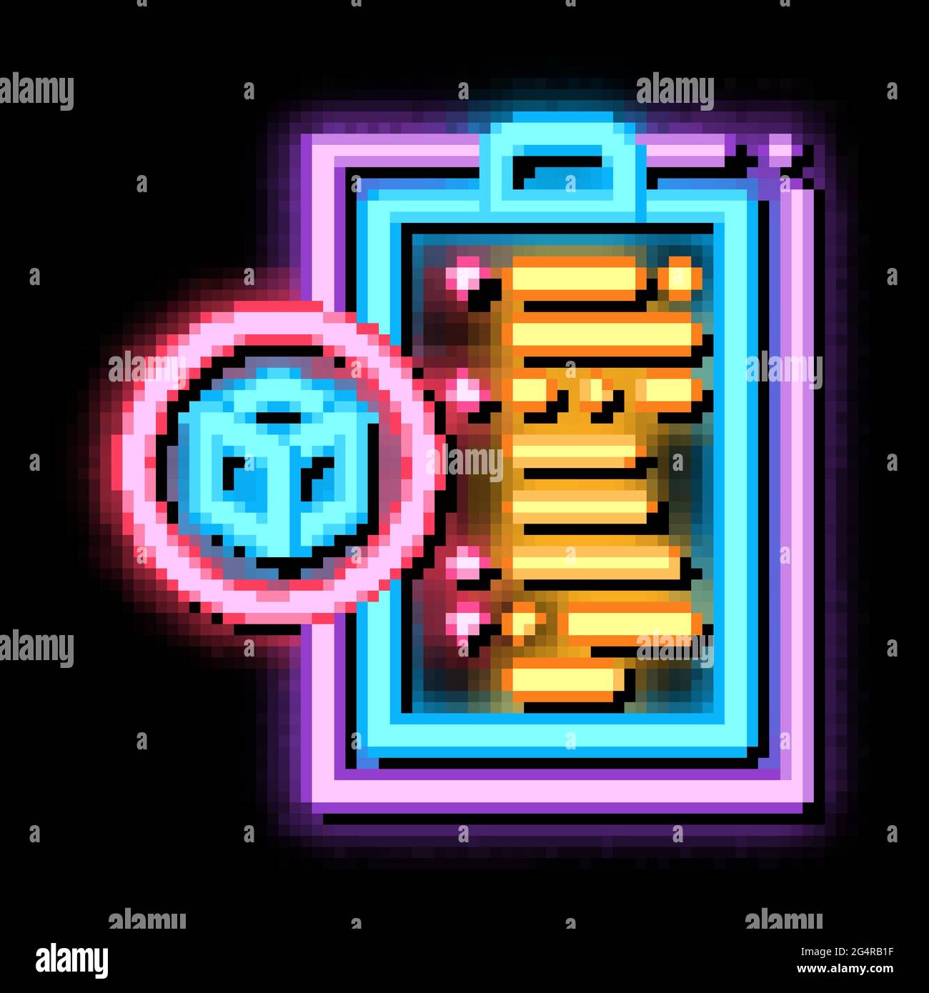 parcel declaration neon glow icon illustration Stock Vector Image & Art ...