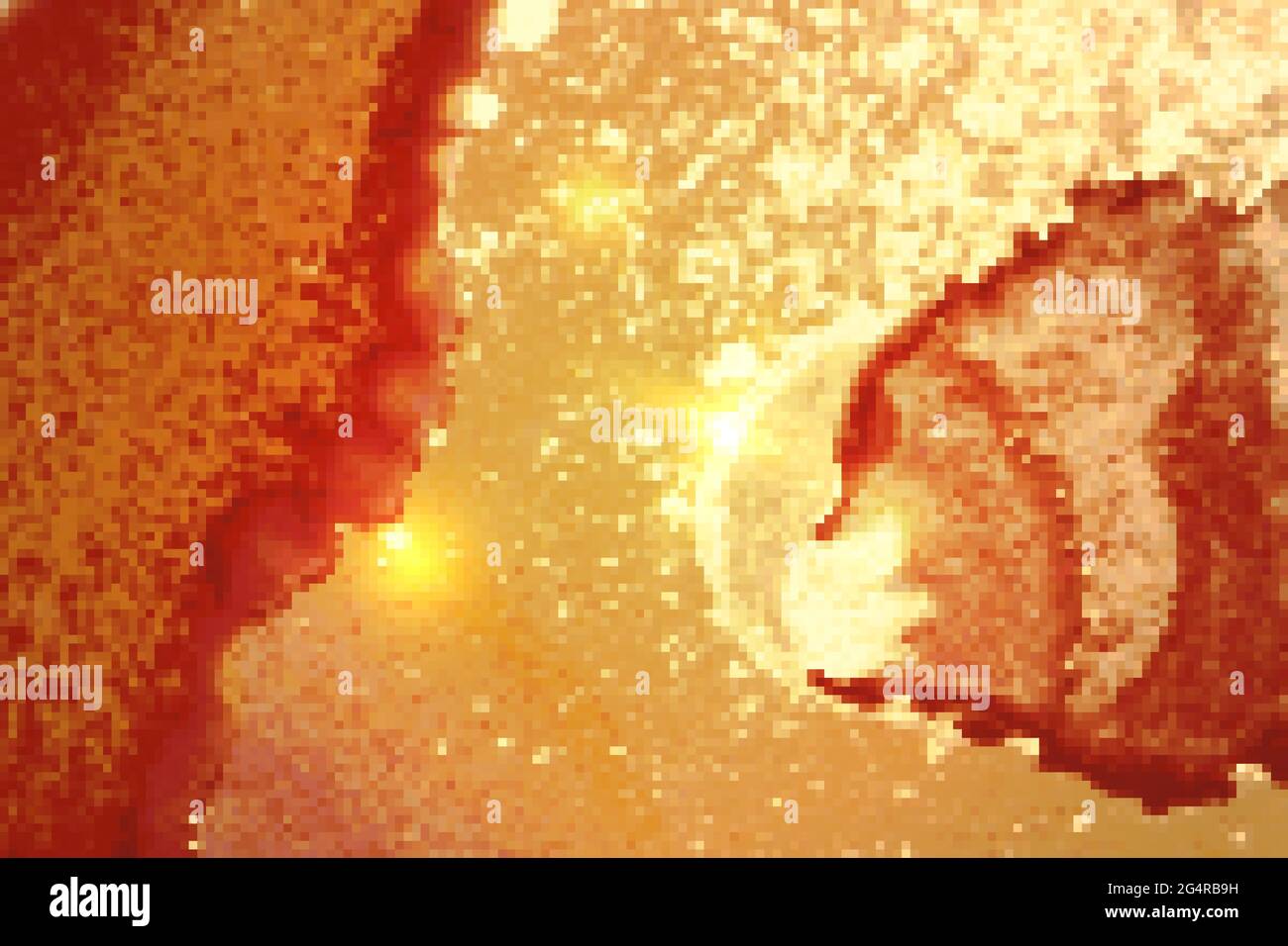 Shining amber, and yellow marble pattern with golden dust. Abstract ...