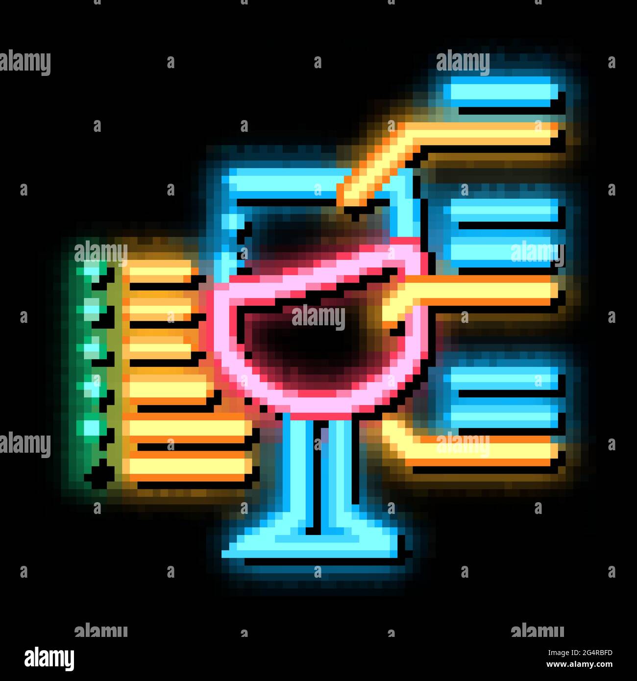 wine structure neon glow icon illustration Stock Vector Image & Art - Alamy