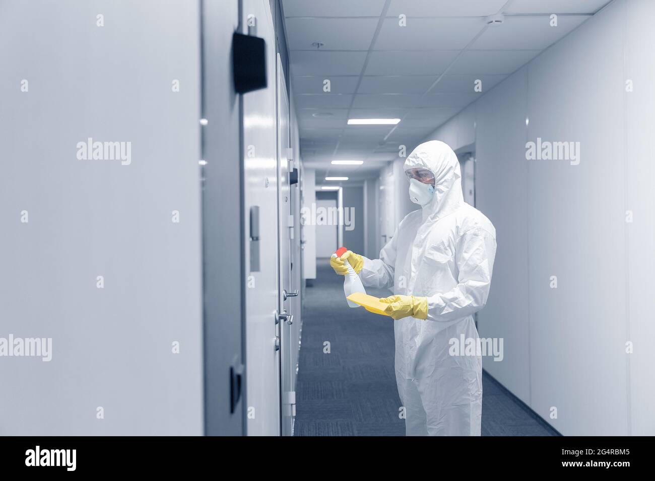 Biohazard door man hi-res stock photography and images - Alamy