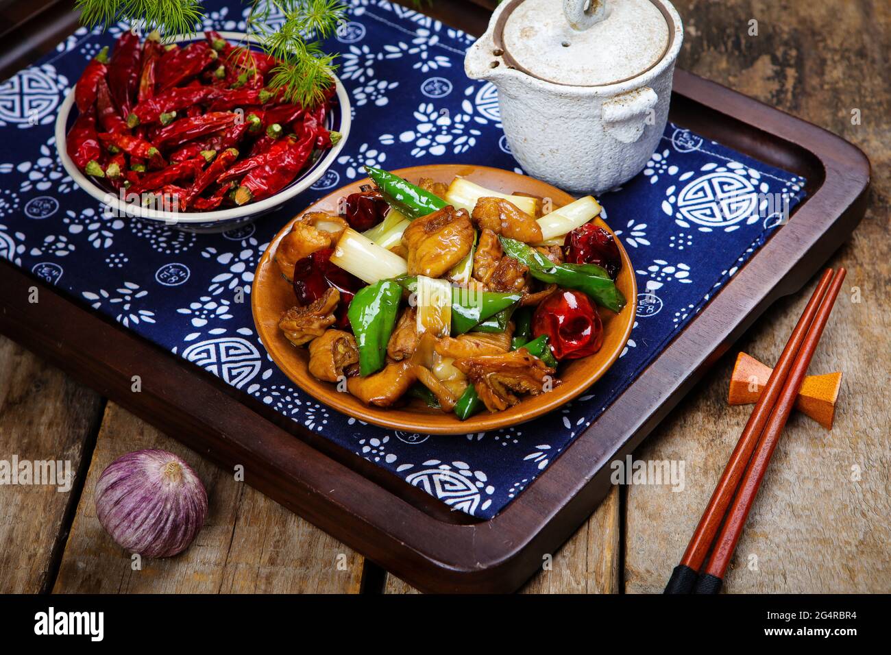 Fried fatty intestine Stock Photo - Alamy