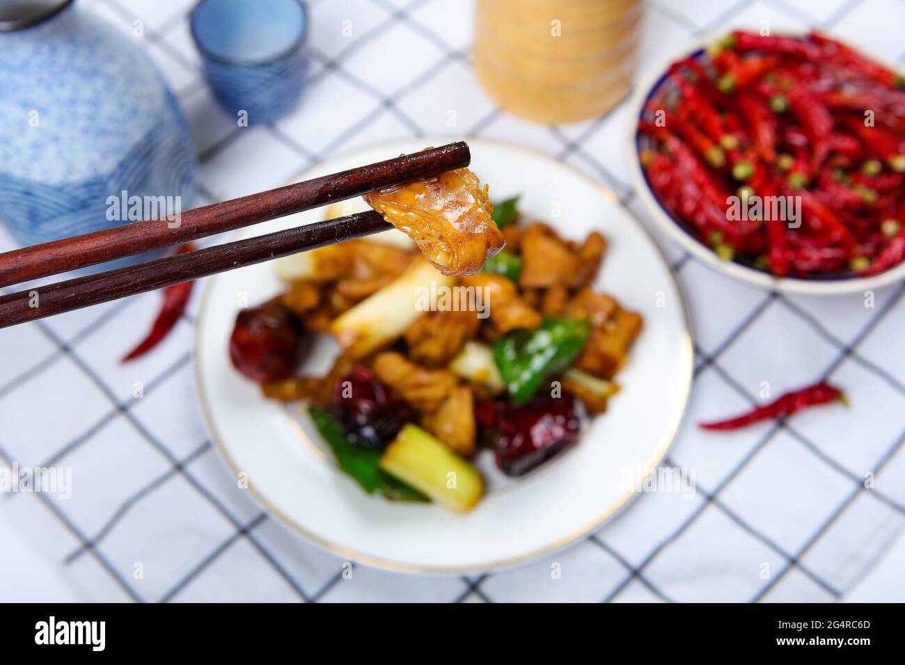 Fried fatty intestine Stock Photo - Alamy