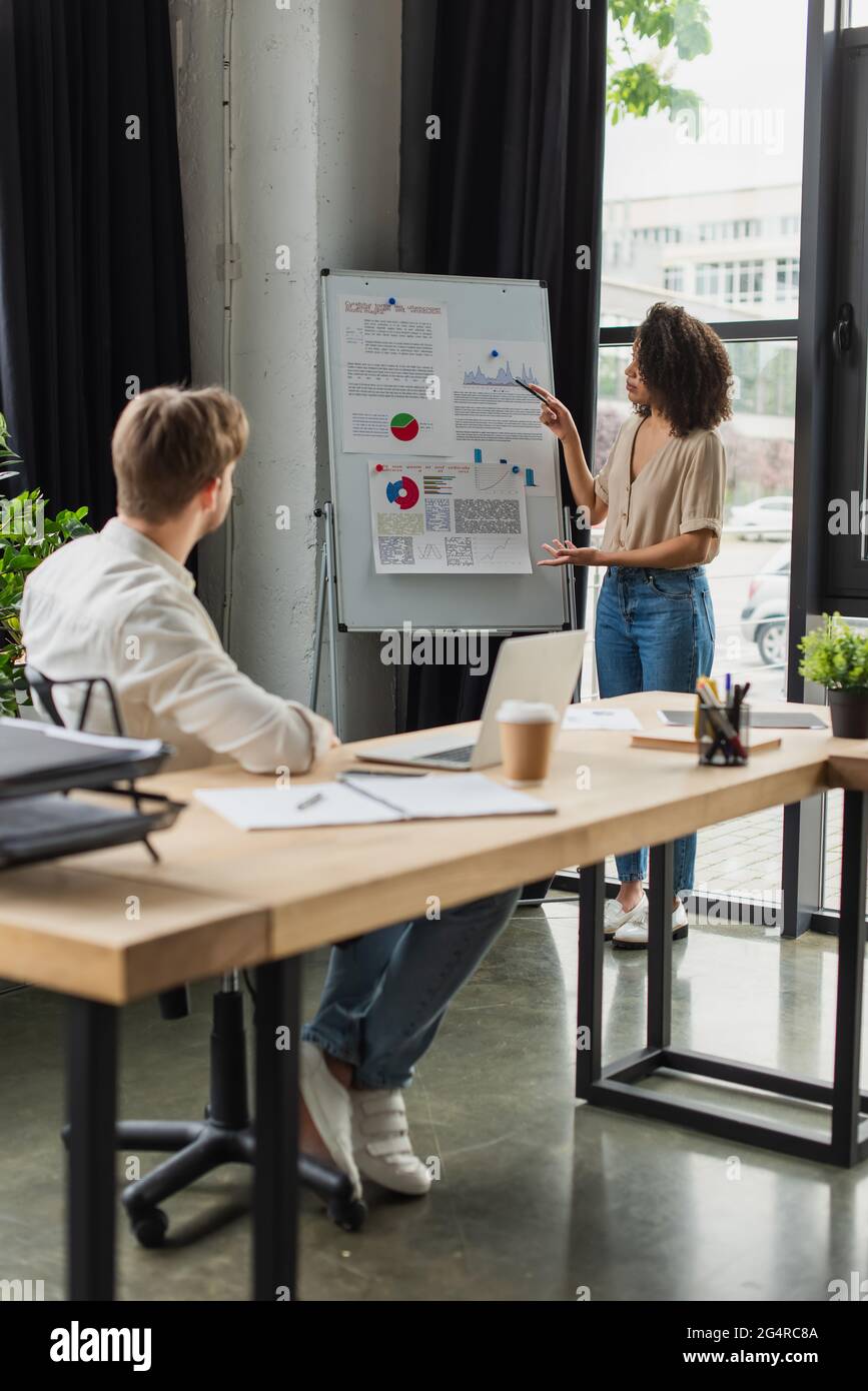 Woman standing with flip chart hi-res stock photography and images - Alamy