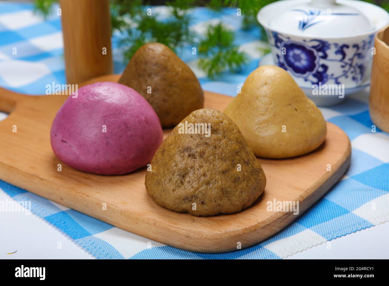 Color steamed corn-bread Stock Photo - Alamy