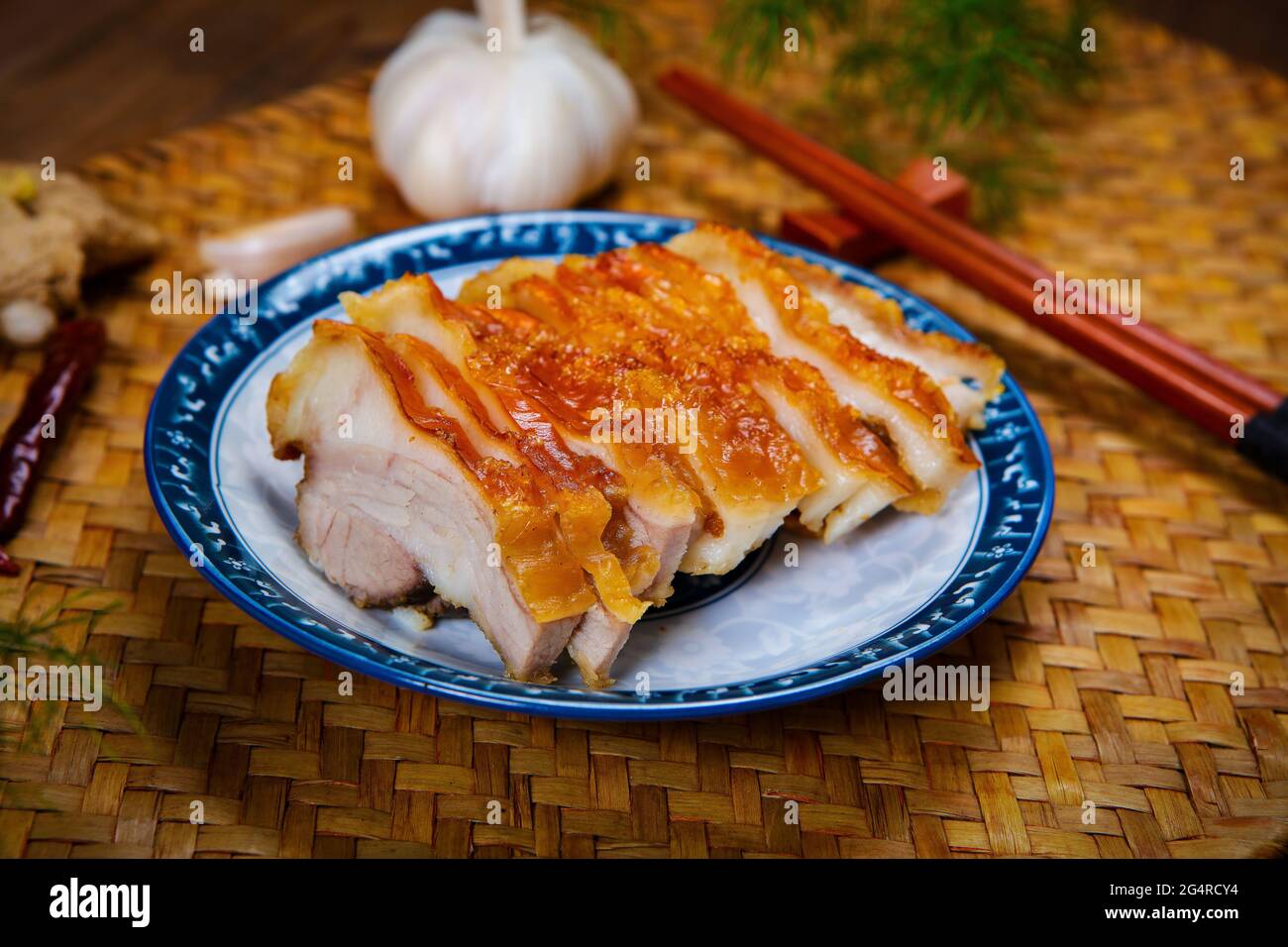 Crispy of burning flesh Stock Photo - Alamy