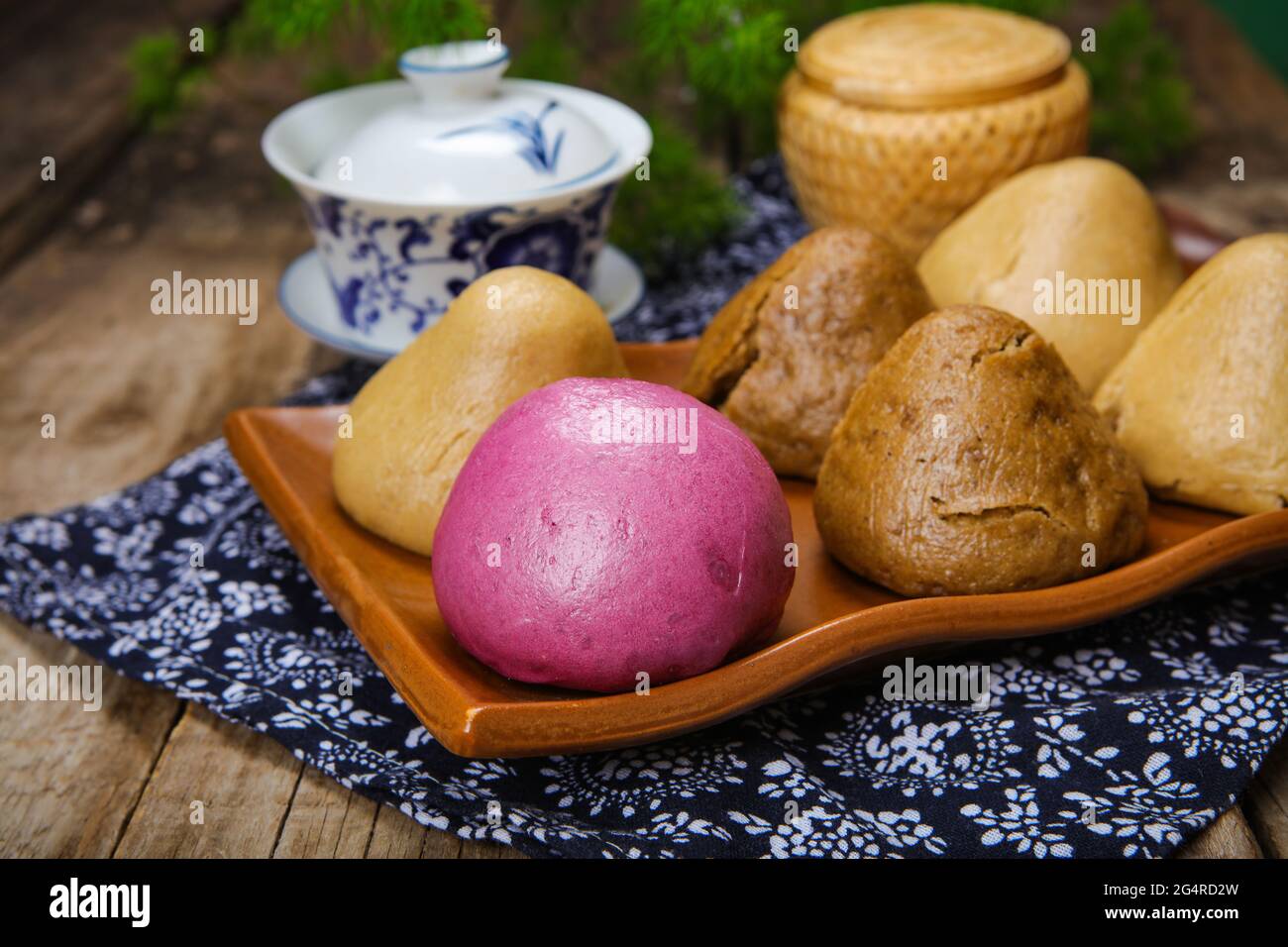 Color steamed corn-bread Stock Photo - Alamy