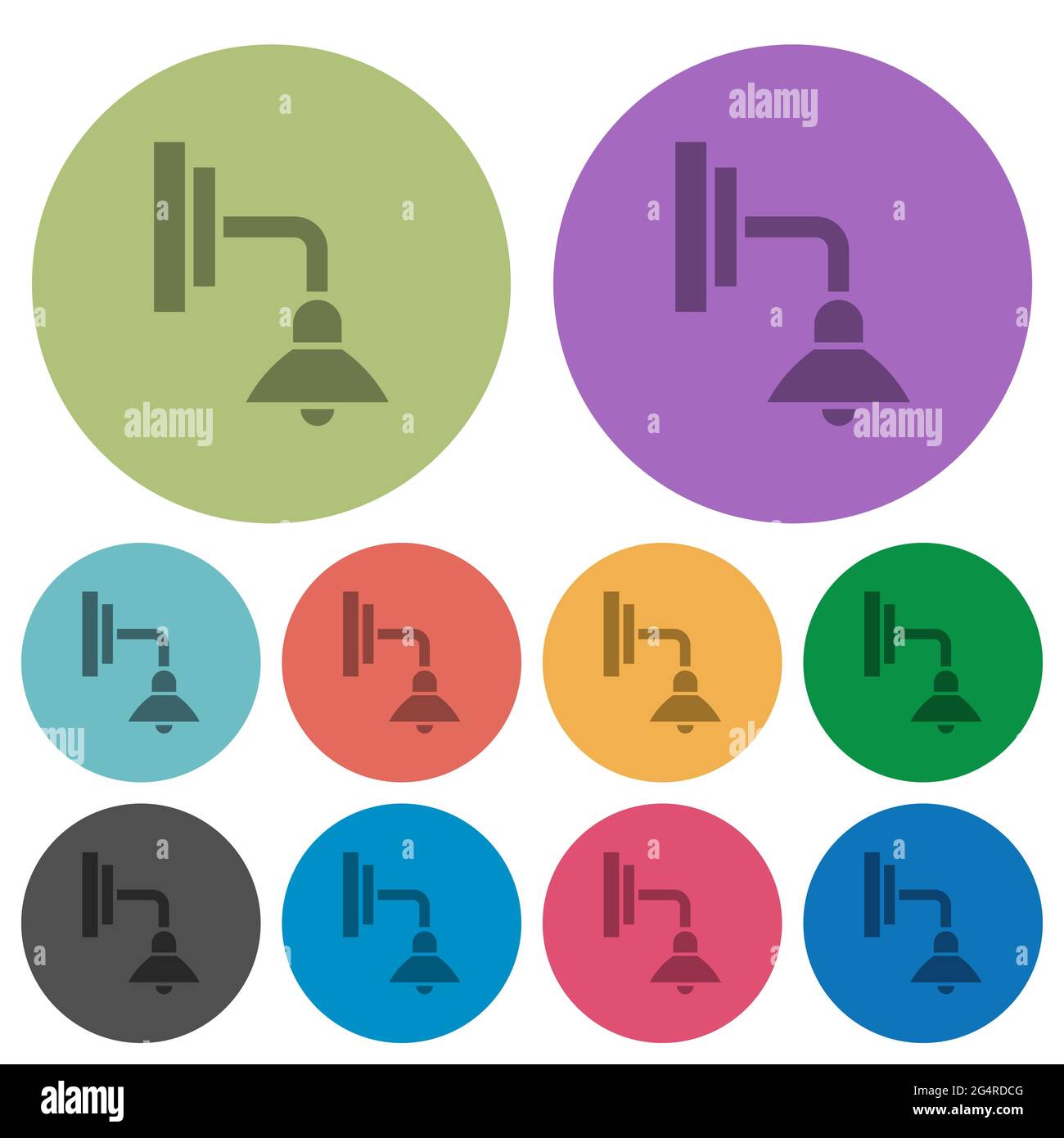 Walllamp Stock Vector Images - Alamy