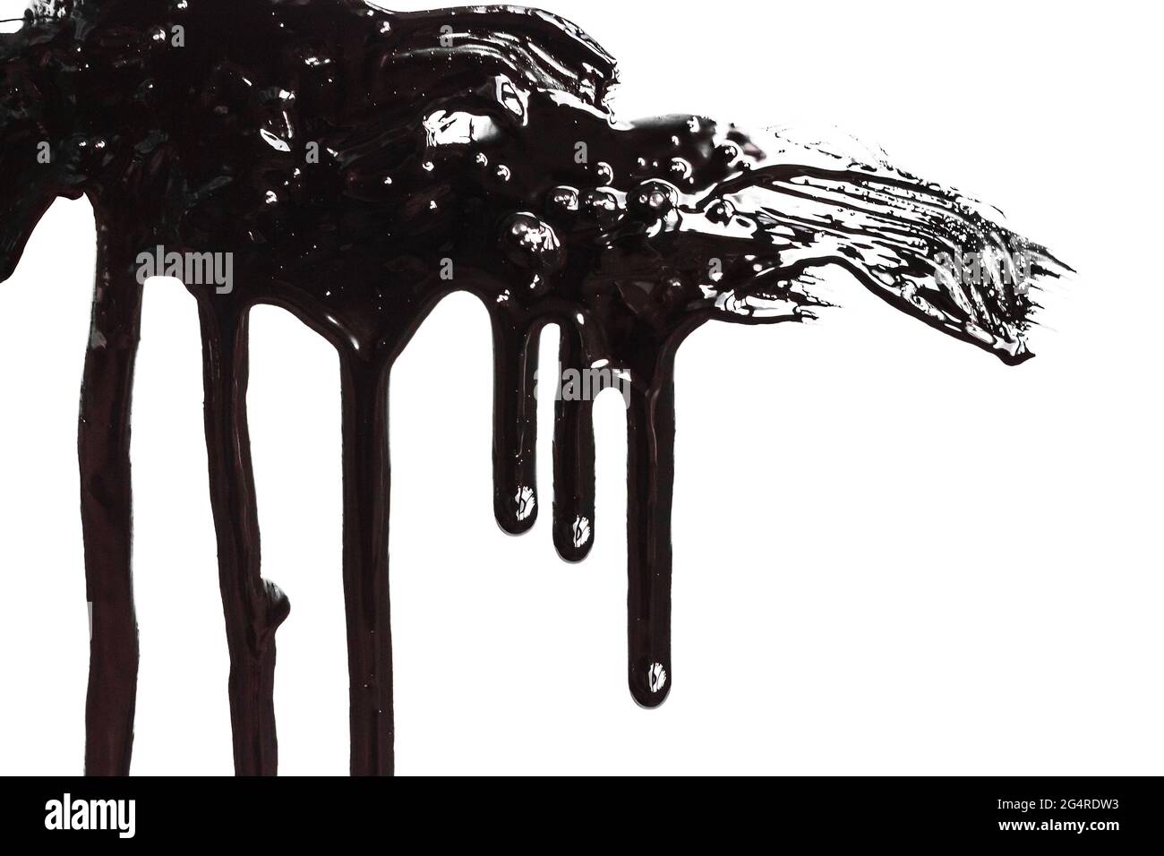 Oil background liquid flows Cut Out Stock Images & Pictures - Alamy