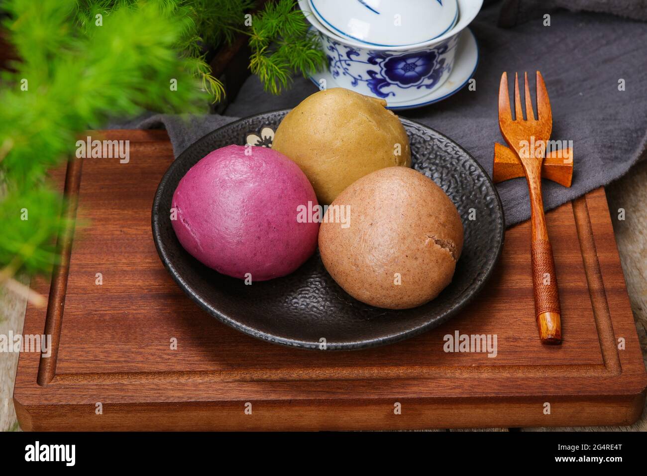 Color steamed corn-bread Stock Photo - Alamy