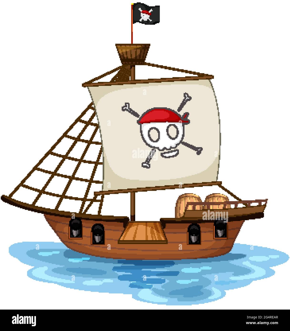 Pirate Ship Flag Printable