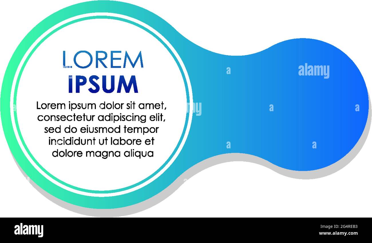 Circle blue gradient abstract banner template illustration Stock Vector ...