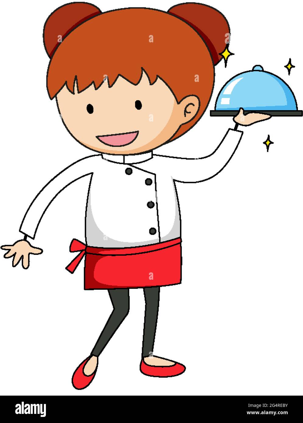 Restaurant serving food child Stock Vector Images - Alamy