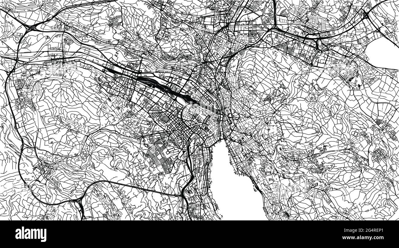 Map of zurich hi-res stock photography and images - Alamy