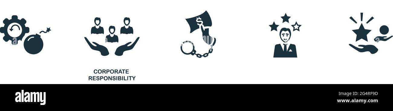 Corporate Responsibility icon. Simple element from management ...