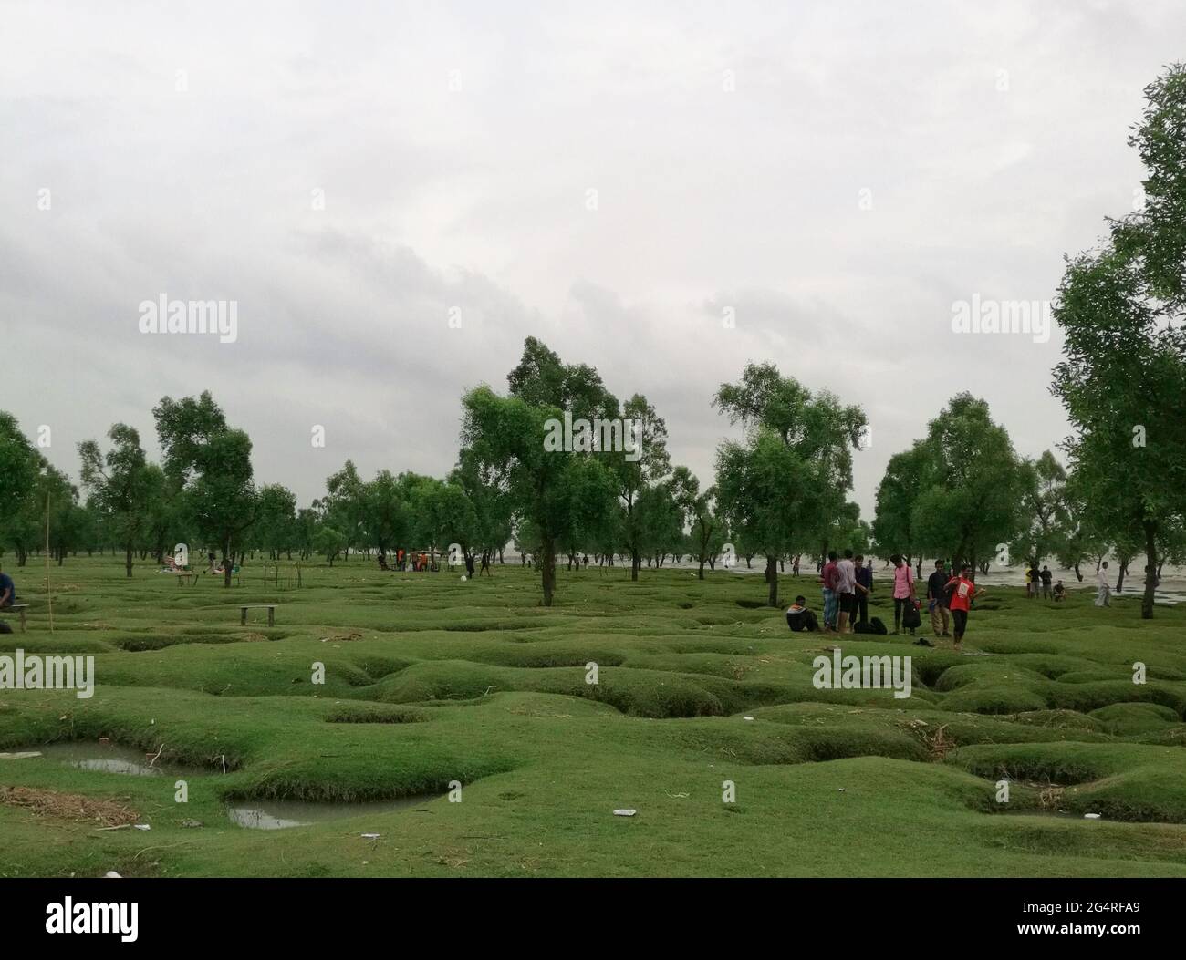 Guliakhali Sea Beach with a cloudy sky, Bangladesh Stock Photo - Alamy