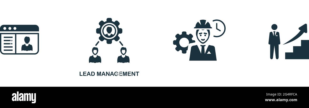 Lead Management icon. Simple element from management collection ...