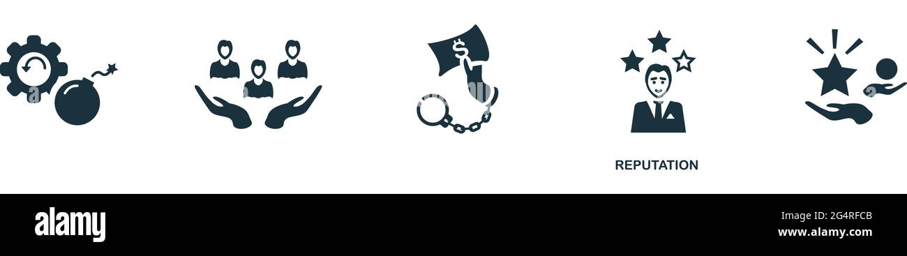 Reputation icon. Simple element from management collection. Creative ...