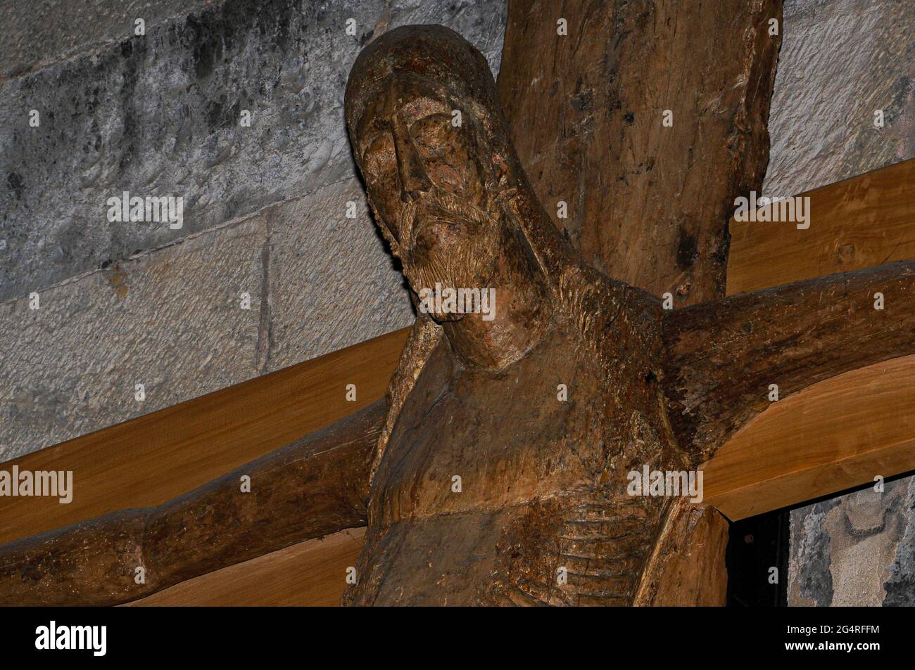 Romanesque sculpture in wood hi-res stock photography and images - Alamy