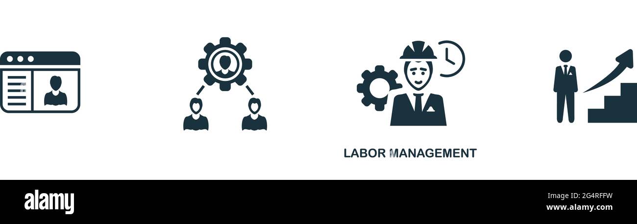Labor Management icon. Simple element from management collection ...
