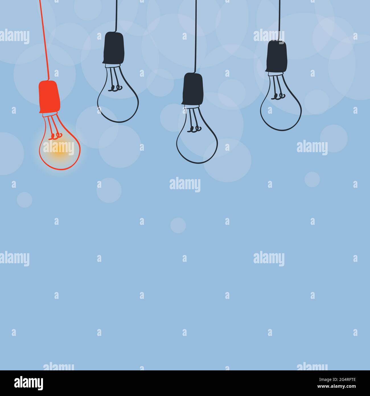 Abstract Displaying Different Ideas Lights Presenting Intellect Concept ...