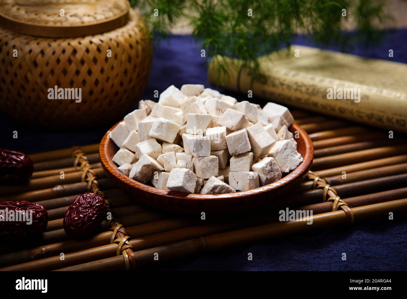 Traditional Chinese medicine poria cocos Stock Photo - Alamy