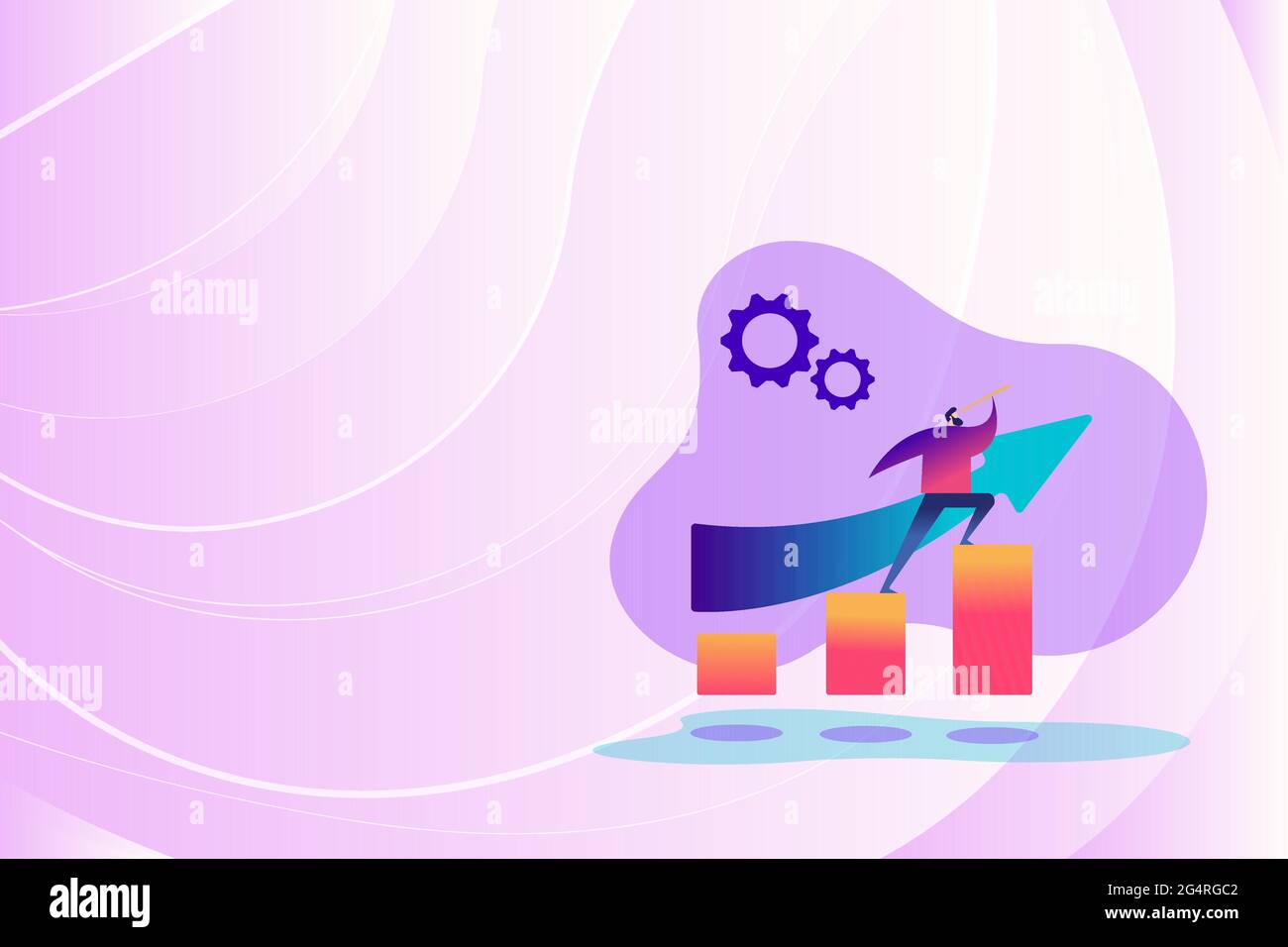 Colorful Image Displaying Progress Abstract Leading Moving Forward ...