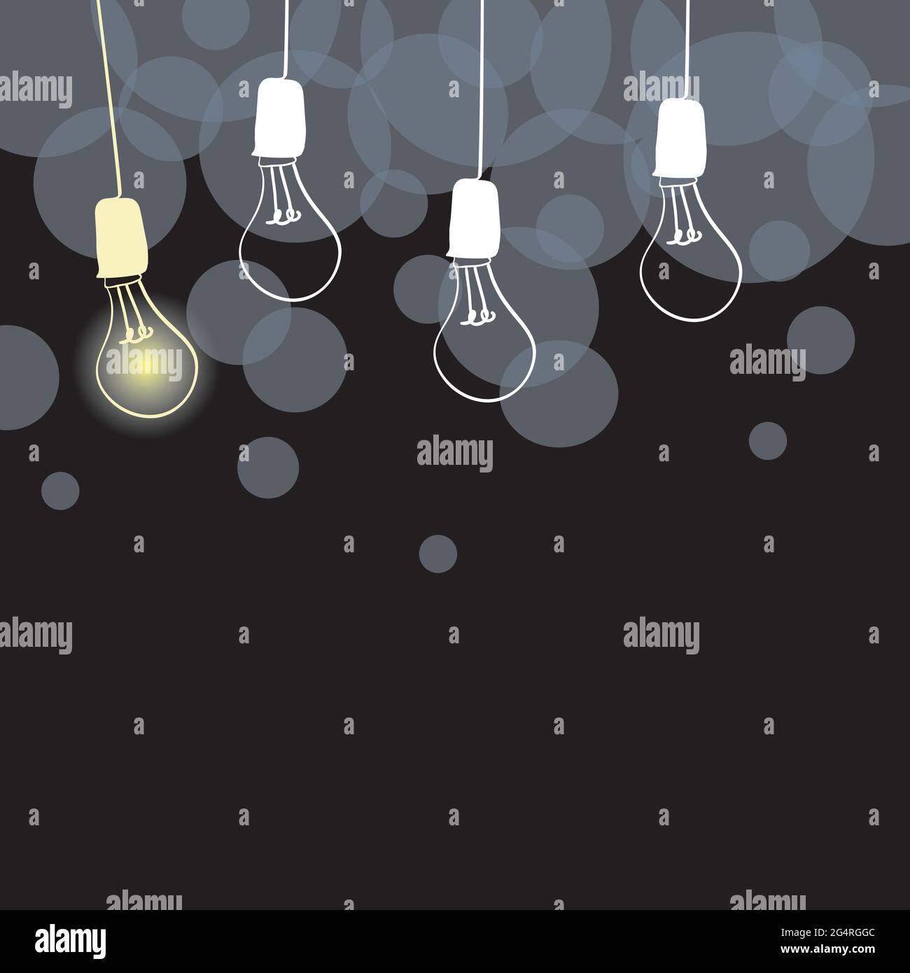 Abstract Displaying Different Ideas Lights Presenting Intellect Concept ...