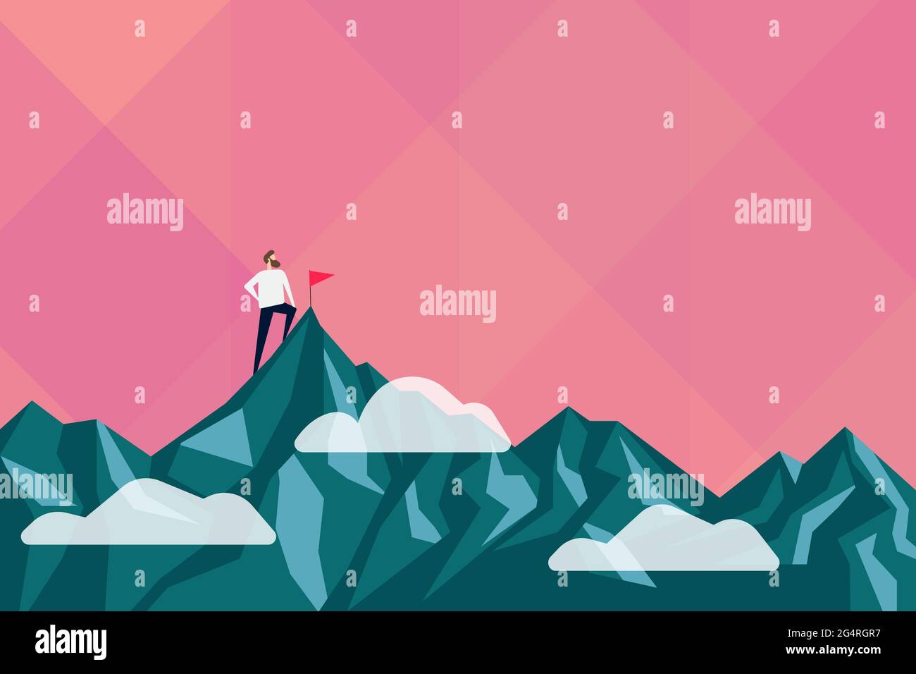 Abstract Reaching Achieving Goal Result Hard Work Concepts Colorful ...