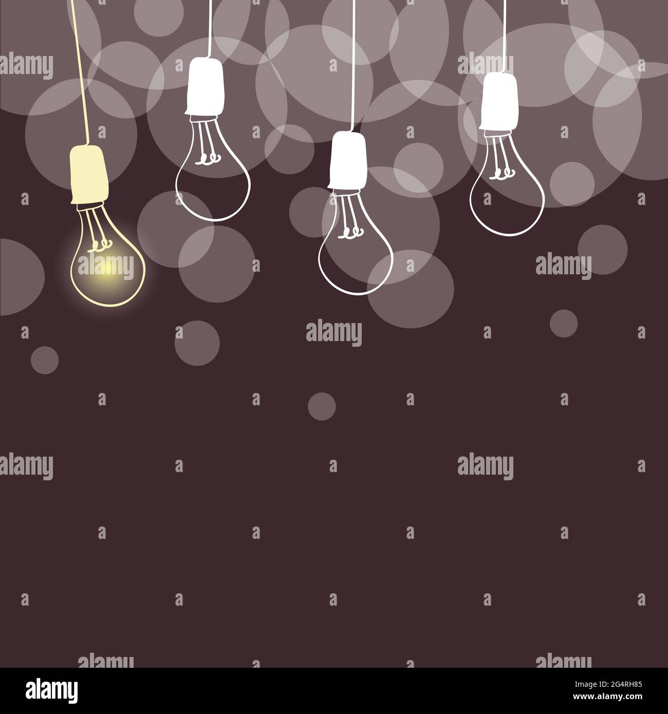 Abstract Displaying Different Ideas Lights Presenting Intellect Concept ...