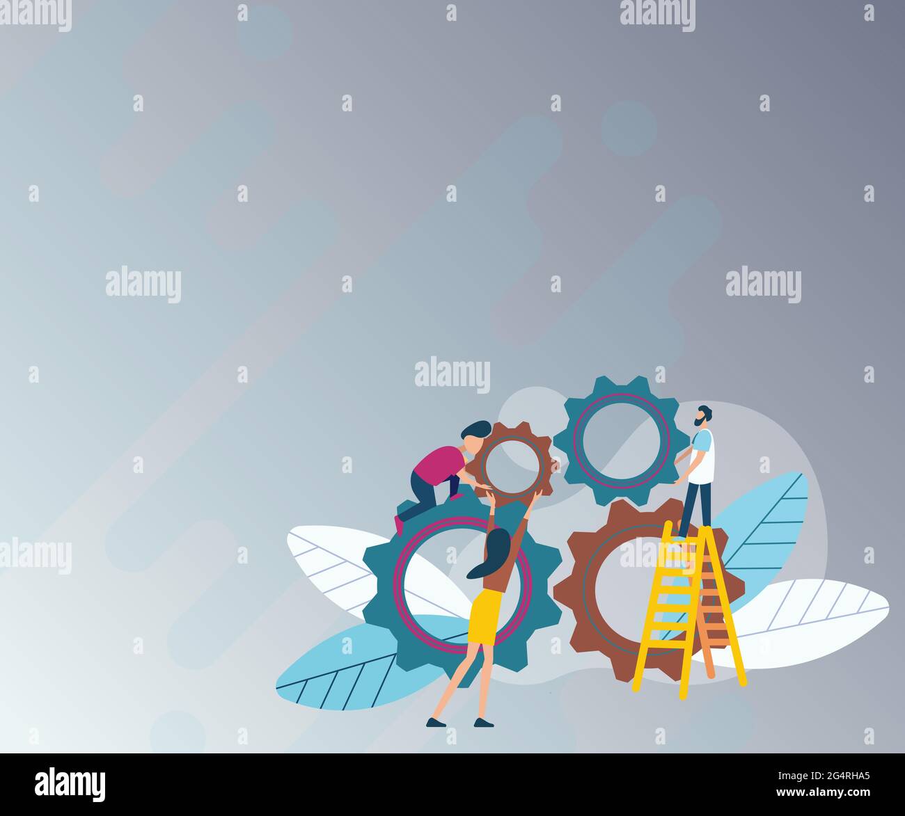 Abstract Helping Build Community Society Working Together Concept ...