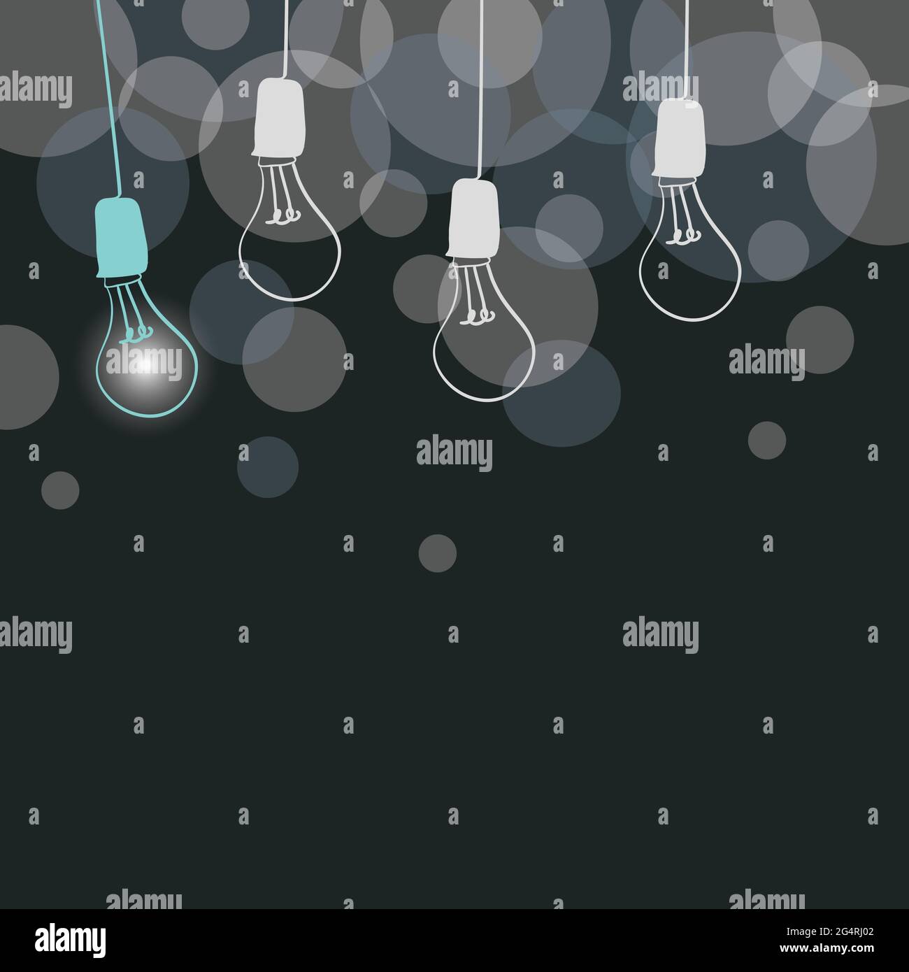 Abstract Displaying Different Ideas Lights Presenting Intellect Concept ...