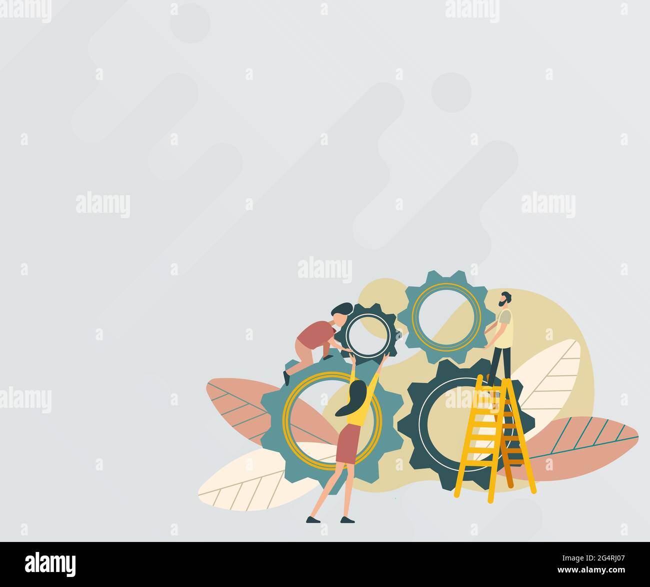 Abstract Helping Build Community Society Working Together Concept ...