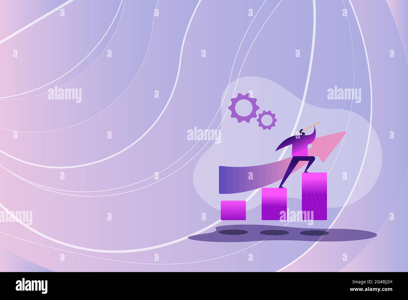 Colorful Image Displaying Progress Abstract Leading Moving Forward ...