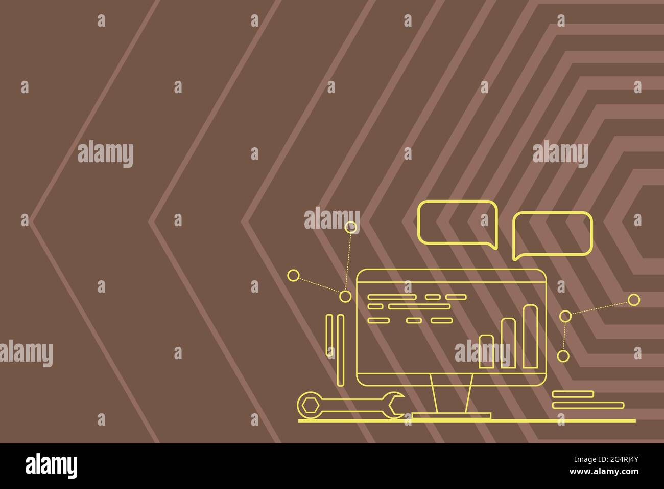 Computer Maintenance Repair Concept Abstract Communication Technology ...