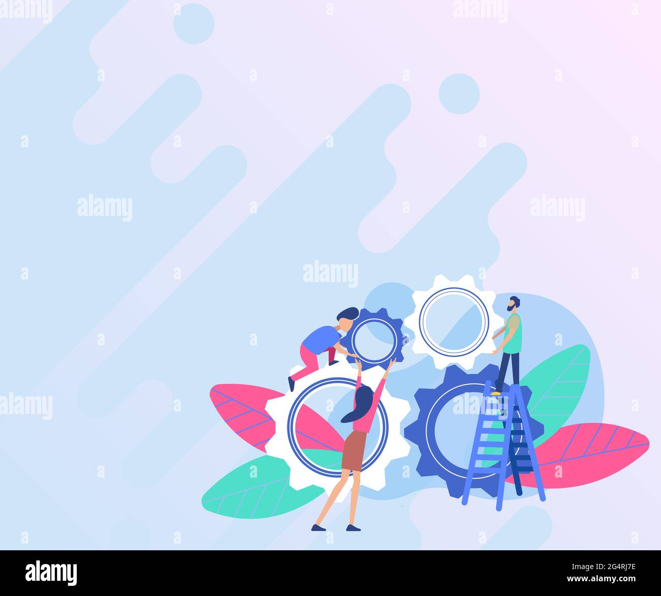 Abstract Helping Build Community Society Working Together Concept ...