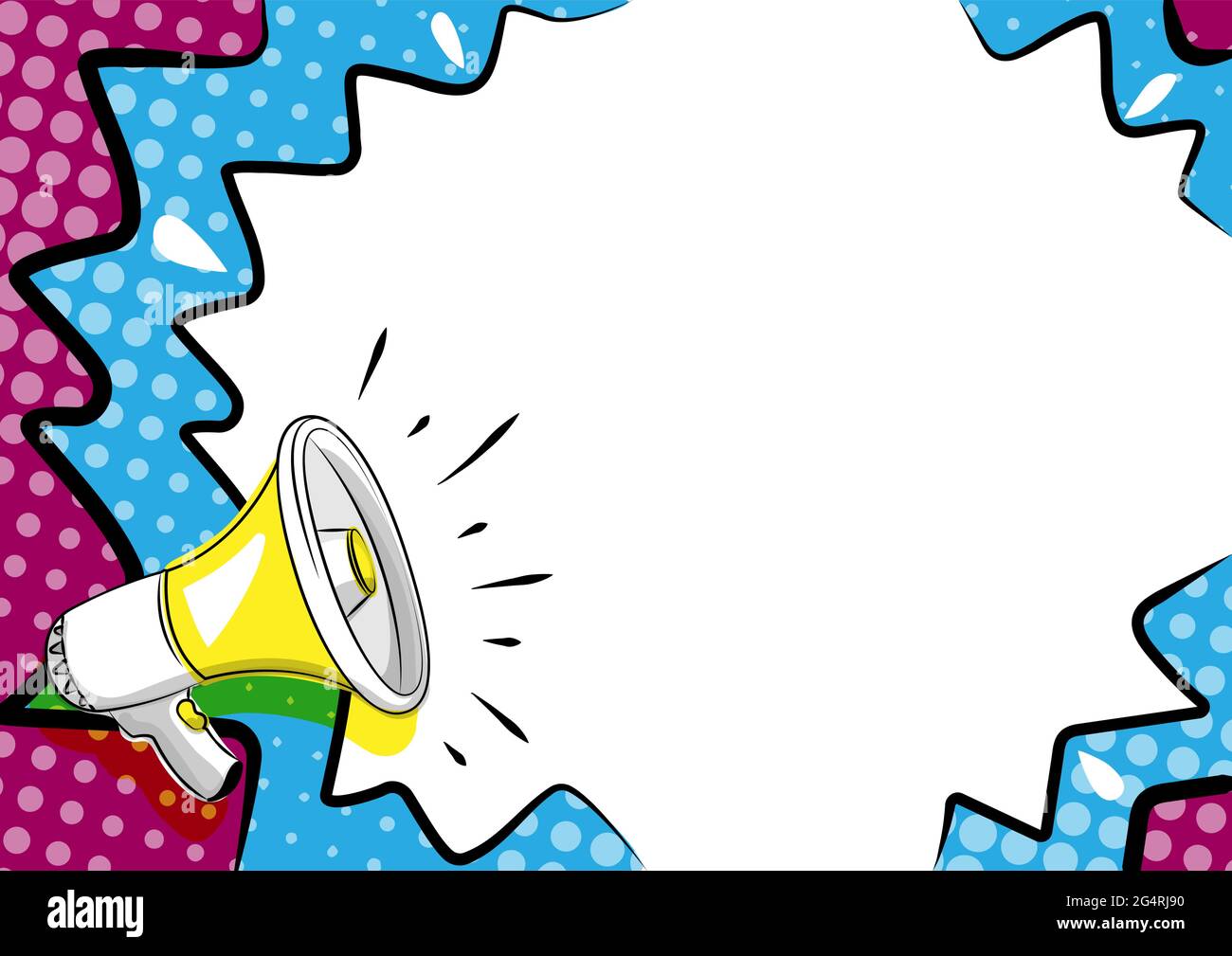 Colorful Design Displaying Important Message Abstract Annoucing News ...