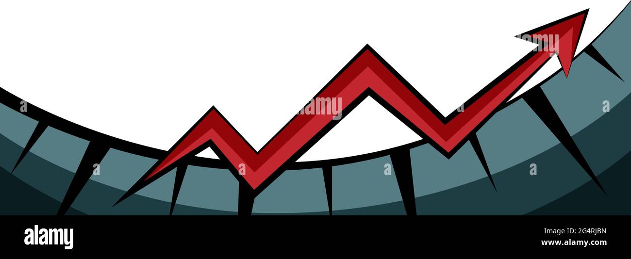 Abstract Graph Presenting Progress Moving Forward Improving Concept ...
