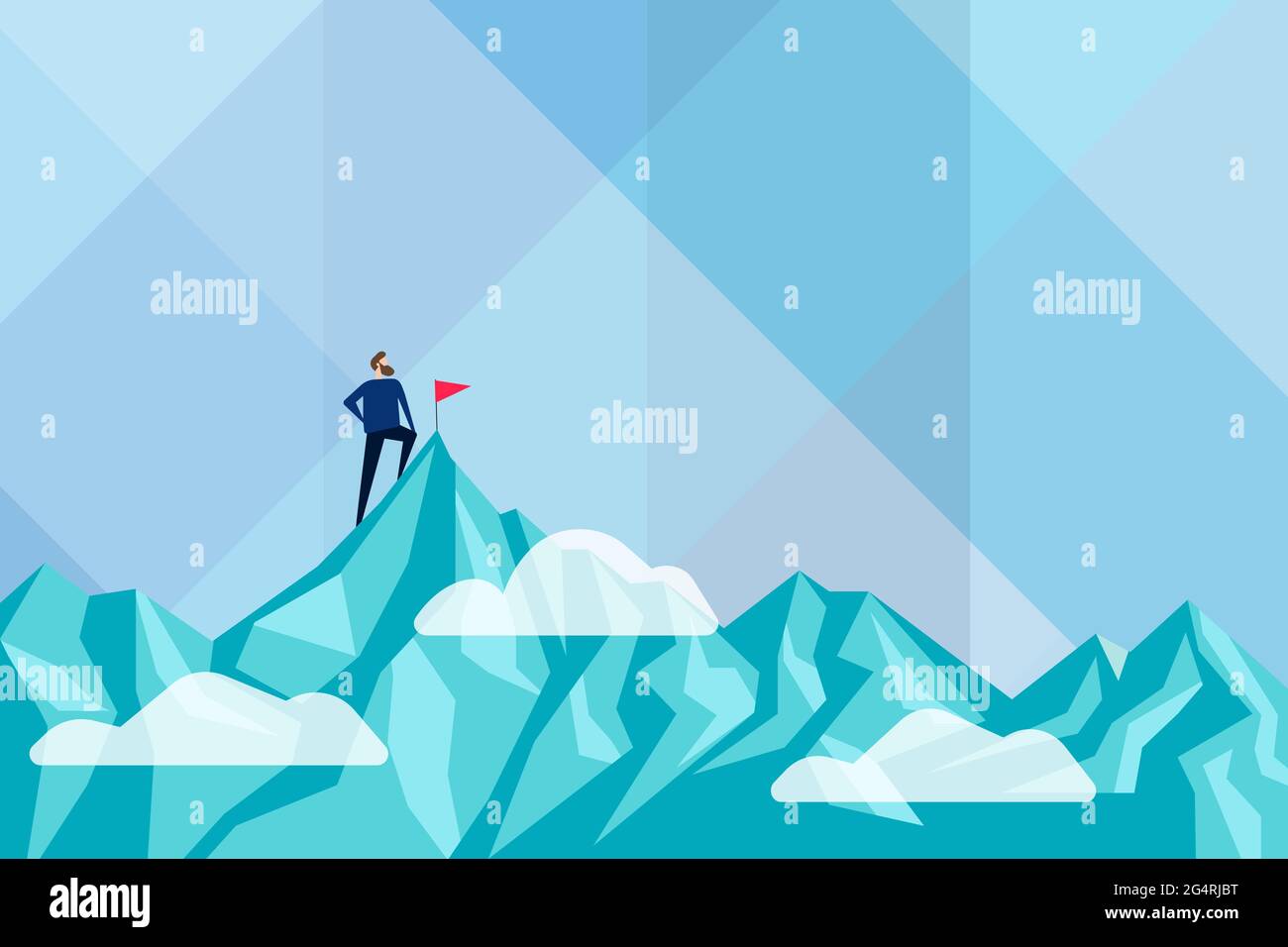 Abstract Reaching Achieving Goal Result Hard Work Concepts Colorful ...