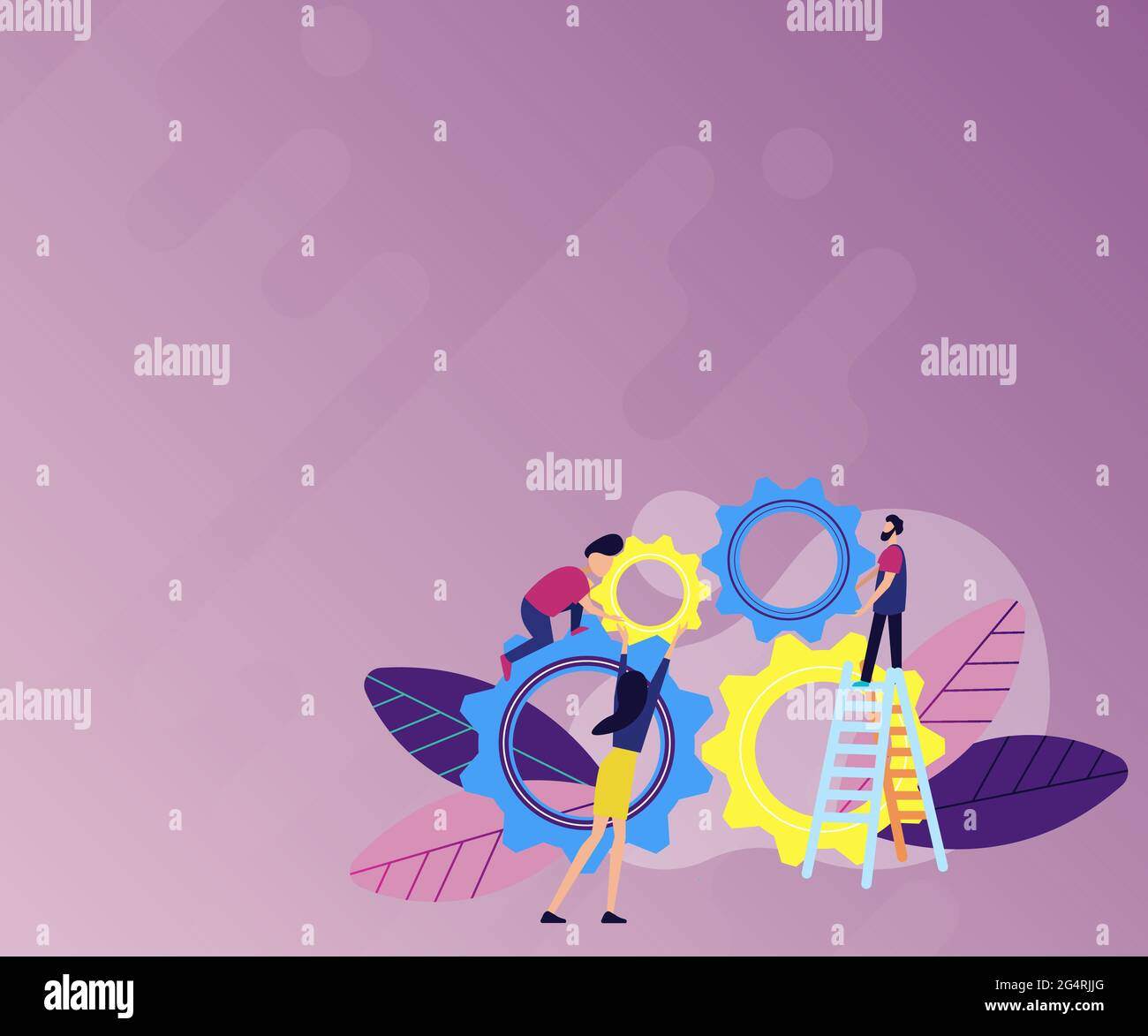 Abstract Helping Build Community Society Working Together Concept ...