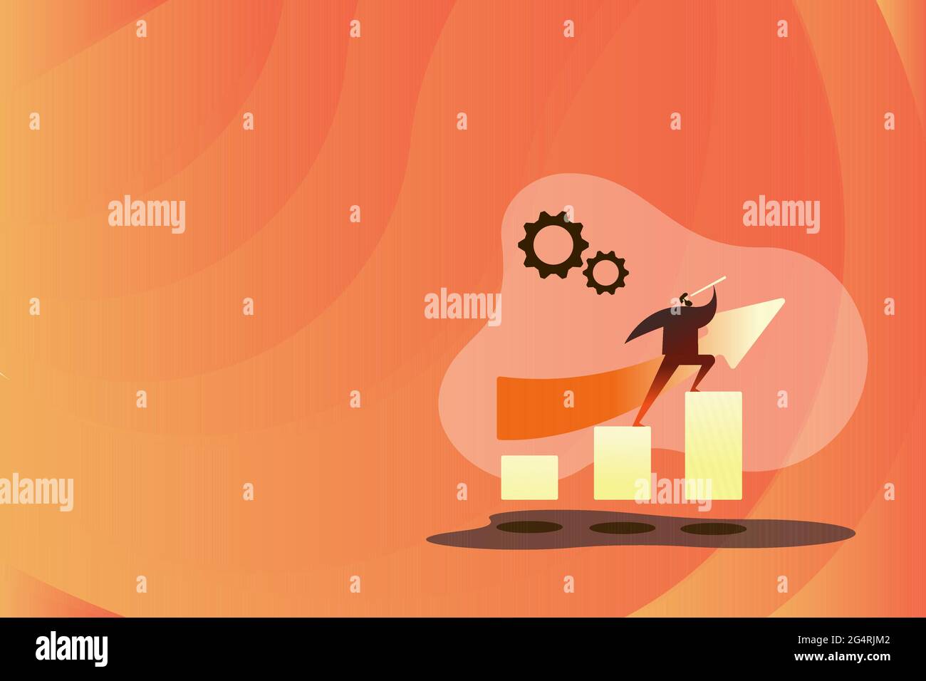 Colorful Image Displaying Progress Abstract Leading Moving Forward ...