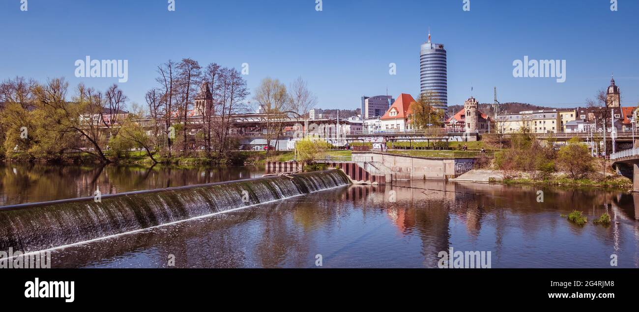 Panorama skyline of Jena in Thuringia Stock Photo - Alamy